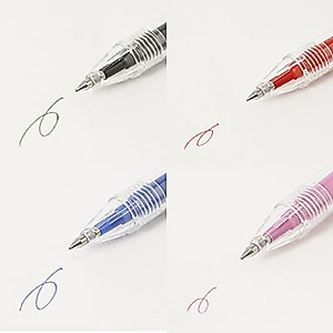 Muji Erasable Ballpoint Pens 0.5mm 4-colors Pack