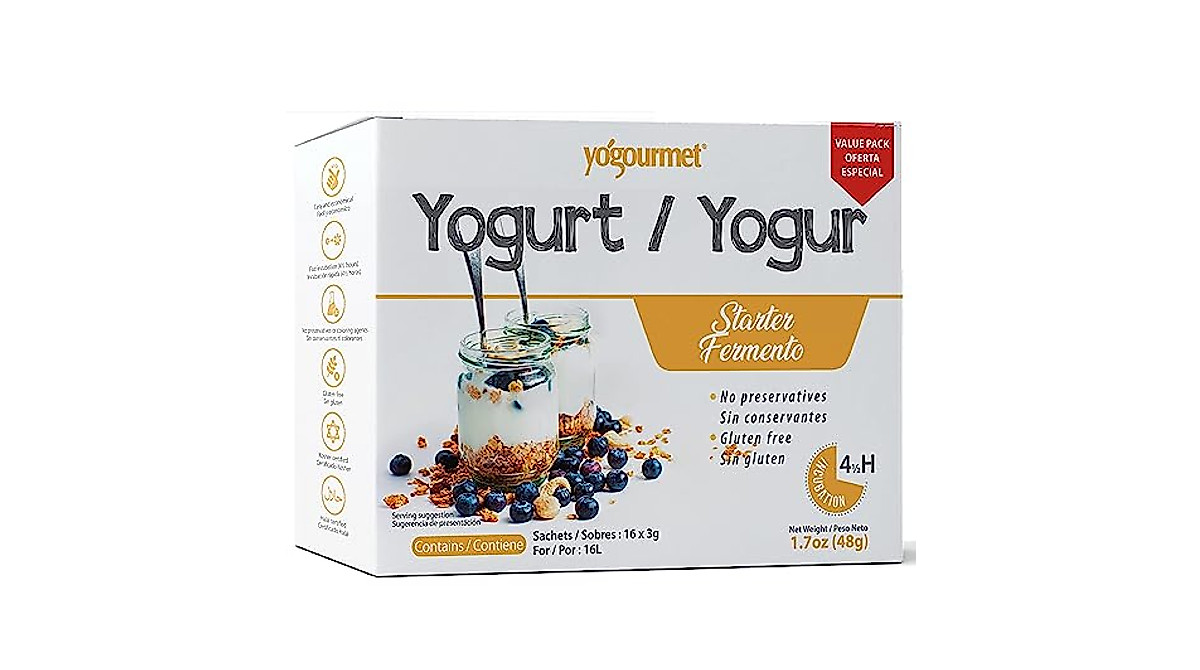 Yogourmet Yogurt Starter - 16 Packs for Homemade Yogurt