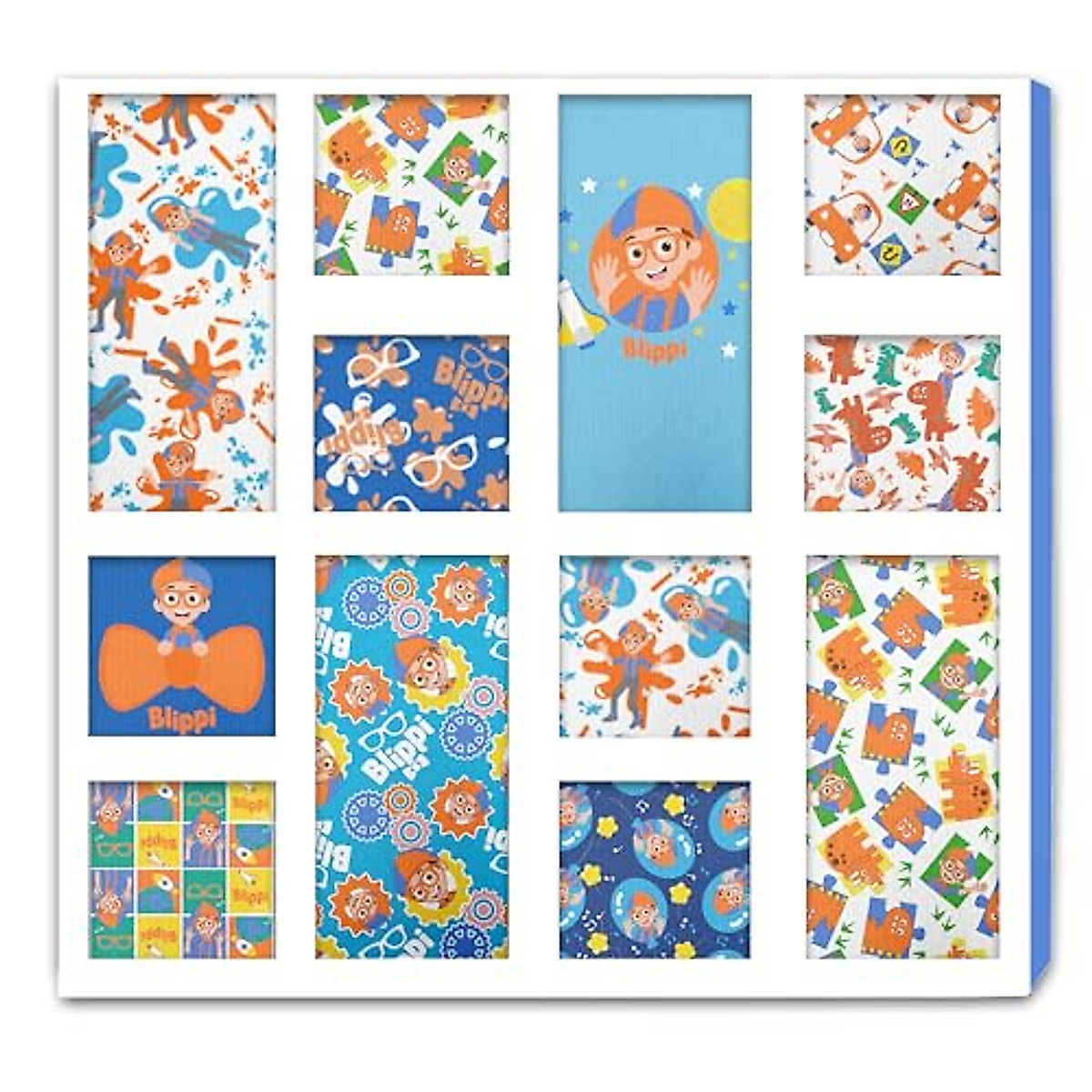 Blippi Boys' Exclusive 12-Days Advent Box of Surprise Underwear Pack Makes Potty Training Fun with Stickers, 2/3T, 4T and 5T, 12-Pack