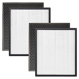 LV-PUR131 Replacement Filters Compatible with LEVOIT Air Purifier Models LV-PUR131s and LV-PUR13, LV-PUR131-RF, 2 Pack True HEPA and Activated Carbon Filters