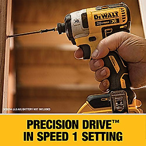 DEWALT 20V MAX* XR Cordless Impact Driver Kit, Brushless, 1/4-Inch, 3-Speed, 2 Batteries (DCF887D2)