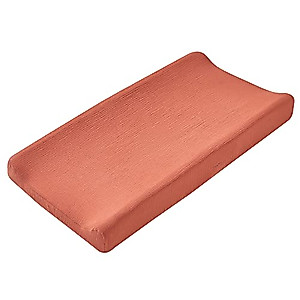 Changing Pad Cover for Baby Girls Boys, Neutral Fitted Muslin Cotton Diaper Changing Pad Sheets, Soft Brethable Changing Table Cover