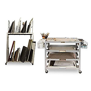 Creative Mark The Original Space Rover - for Storing & Organizing Canvases, Panels, Artwork, Framed & Unframed Art, Boards, Pads, Large Portfolio Cases, Steel Construction