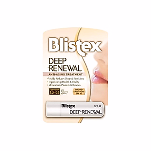 Blistex Lip Protectant Sunscreen Deep Renewal Anti-Aging Formula 0.13 Ounce (3.69g) (Value Pack of 3)