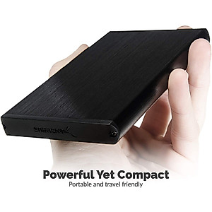 Sabrent Ultra Slim USB 2.0 to 2.5-Inch SATA External Aluminum Hard Drive Enclosure [Black] (EC-UK25)