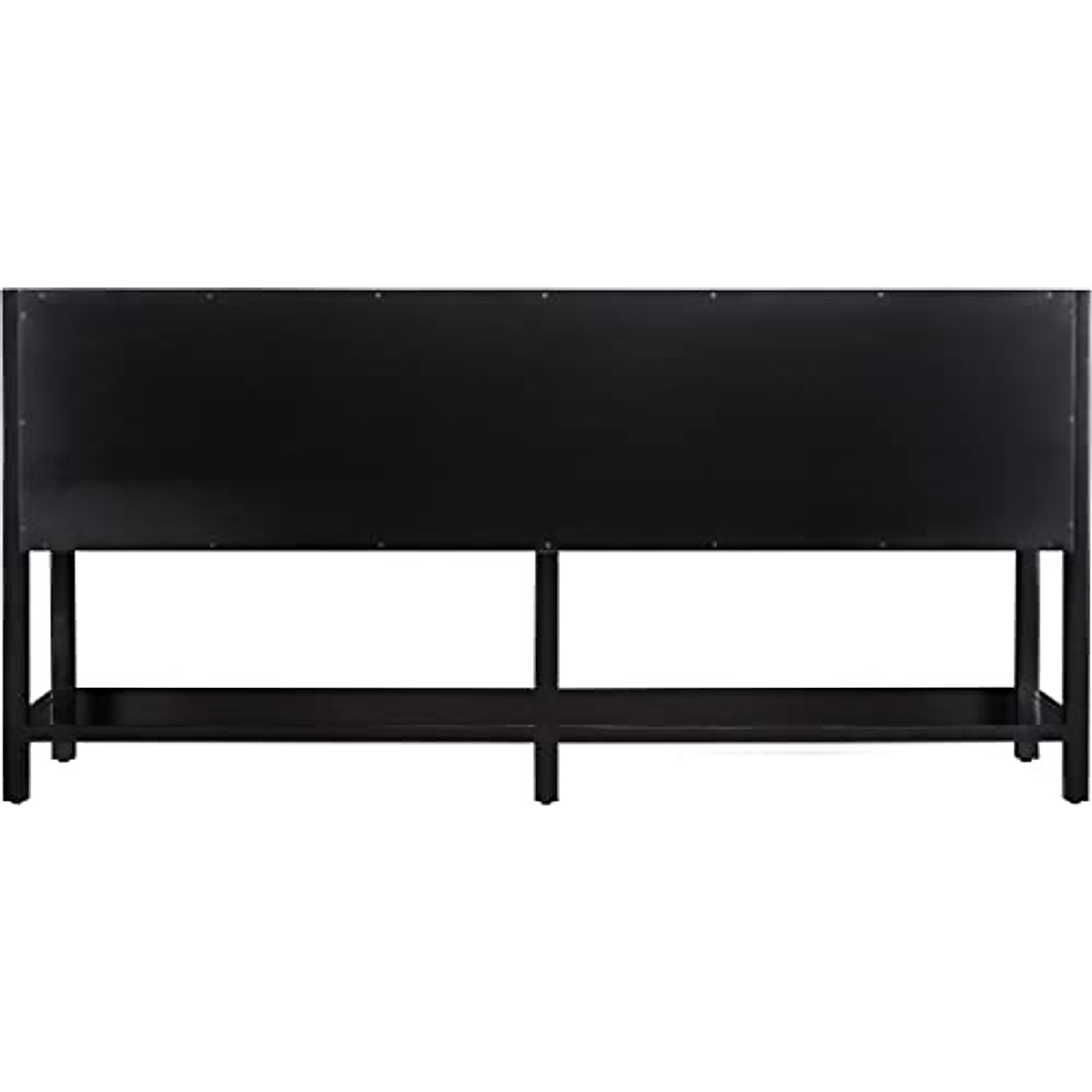 Signature Hardware 953330-72-RUMB-0 Robertson 72" Free Standing Double Vanity Cabinet Set with Mahogany Cabinet, Vanity Top and Rectangular Undermount Sinks - No Faucet Holes