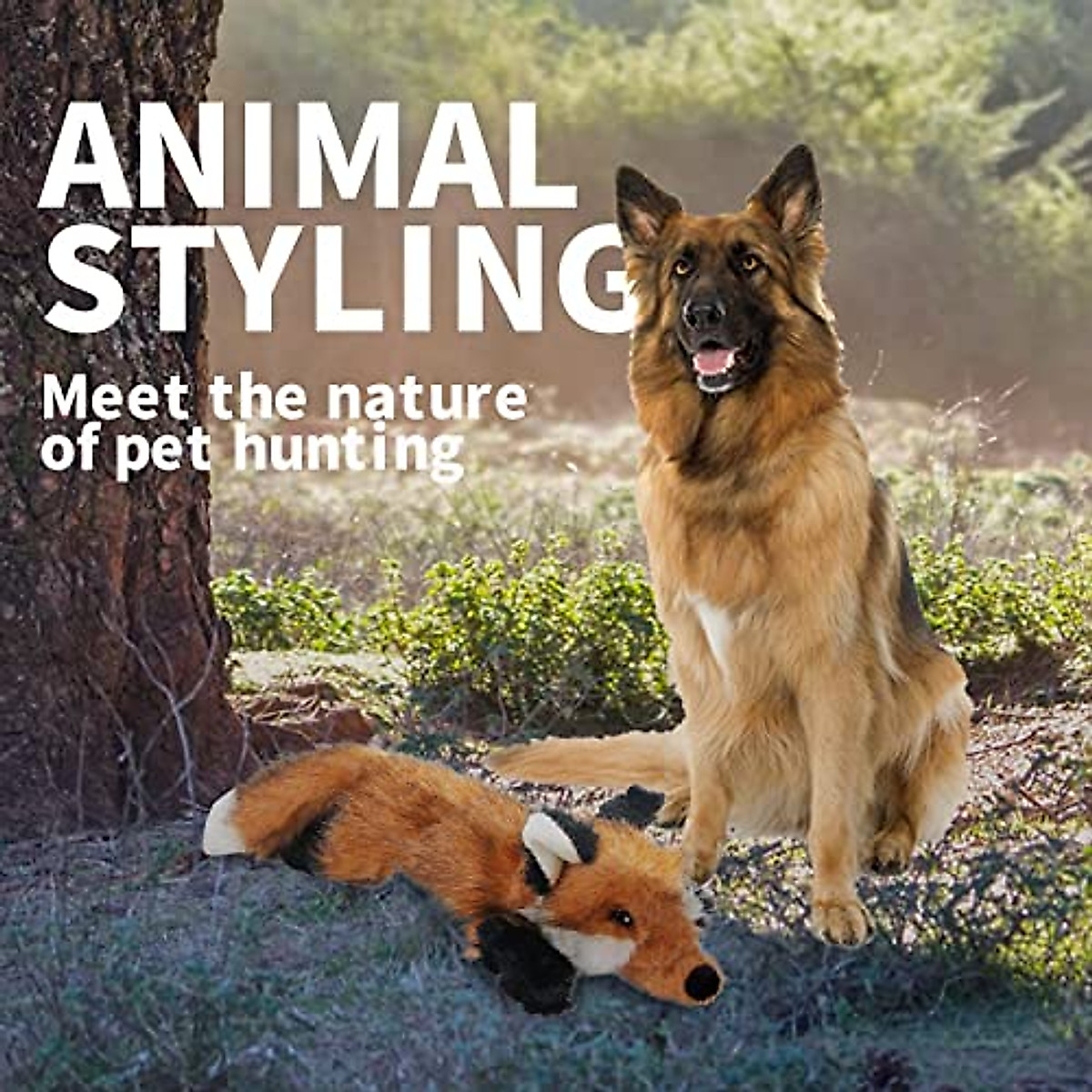 ALL FOR PAWS Squeaky Dog Toys,Animal Plush Dog Toy,Stuffed Dog Toys,Puppy Toys for Teething Small Dogs