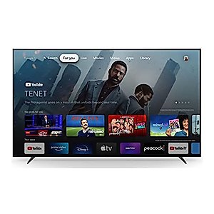 Sony 75-Inch 4K Ultra HD TV X90K Series BRAVIA XR Full Array LED Smart Google TV Bundle HT-A5000 Dolby Atmos Soundbar and 8-Outlet with Omniport USB (3 Items)