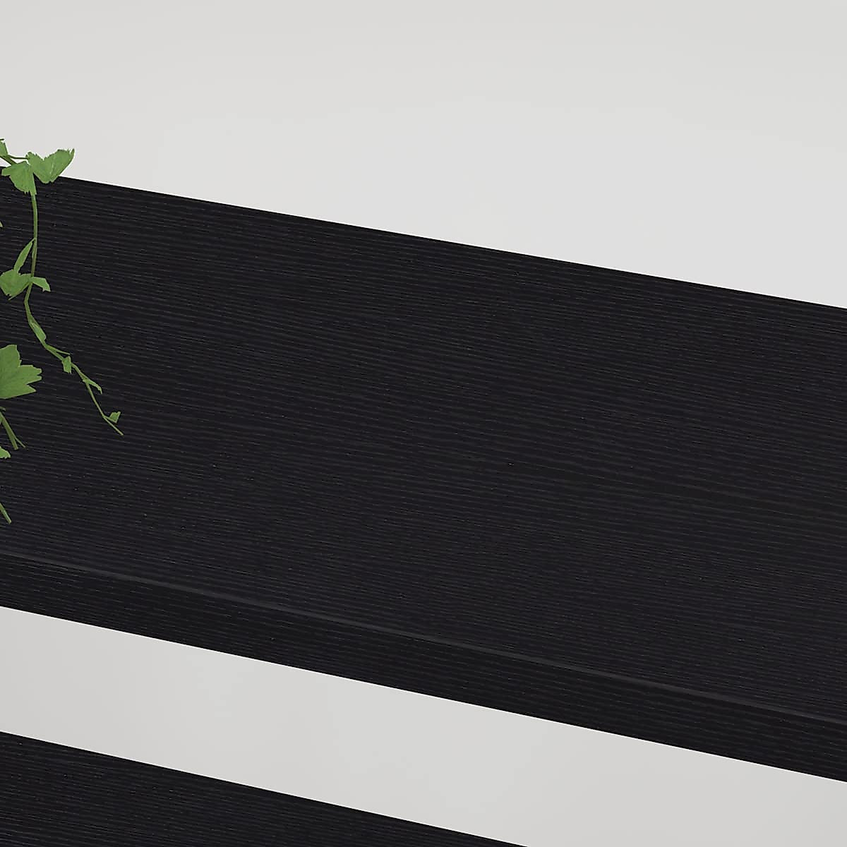 HSH 4 Tier Black Bookshelf, Industrial Metal Wood Storage Book Shelves, Modern Open 4 Shelf Bookcase and Display Etagere, Vertical Book Shelf for Bedroom Living Room Office