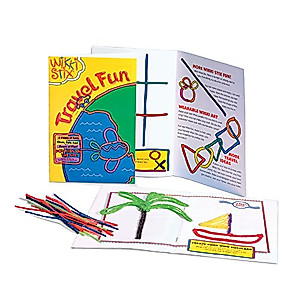 Wikki Stix Travel Fun Pak, 24 and 8-Page idea Booklet and playboard, Made in The USA!