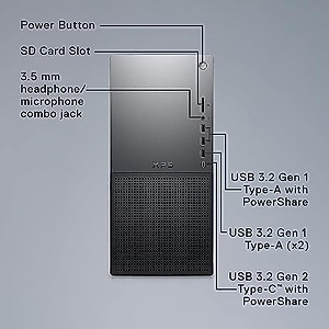 Dell XPS 8960 Gaming Desktop Computer Tower 2023 | 13th Gen Intel Core i9-13900 24-Core CPU, 64GB DDR5 RAM, 2TB NVMe M.2 PCIe SSD, GeForce RTX 3060 12GB GDDR6, Windows 11 Home