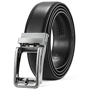 CHAOREN 40mm Ratchet Belt Buckle for 1 3/8 Slide Belt Strap, Click Buckle Adjustable Skeleton Shape