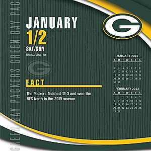 TURNER SPORTS Green Bay Packers 2022 Box Calendar (22998051439)