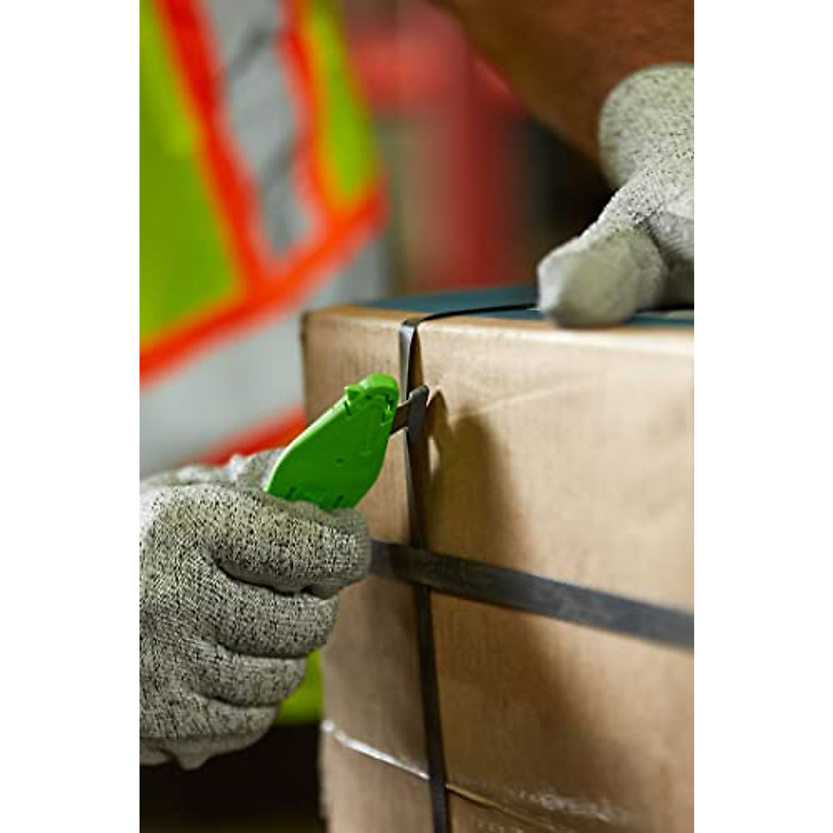 Riteknife CB100 Box Cutter, Concealed Blade Avoids Contact With Skin, Flowthrough Technology™ Minimizes Friction, Optimal Blade Angle Lowers Force Needed For Cutting, Ergonomic Ambidextrous Handle