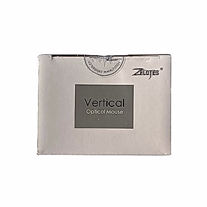 zelotes Wireless Vertical Mouse,2021 Ergonomic Design USB LED Optical Mouse with 6 Buttons and 3 Adjustable Sensitivity 1000/1600/2400 DPI for Computer,Black