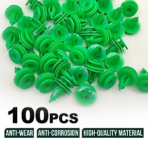 100PCS Door Panel Retainer Clips 8mm Retainer Clip Compatible with GrandCheroKe, Chrysler Cirrus Dodge with 1Pcs Fastener Remover 6503204