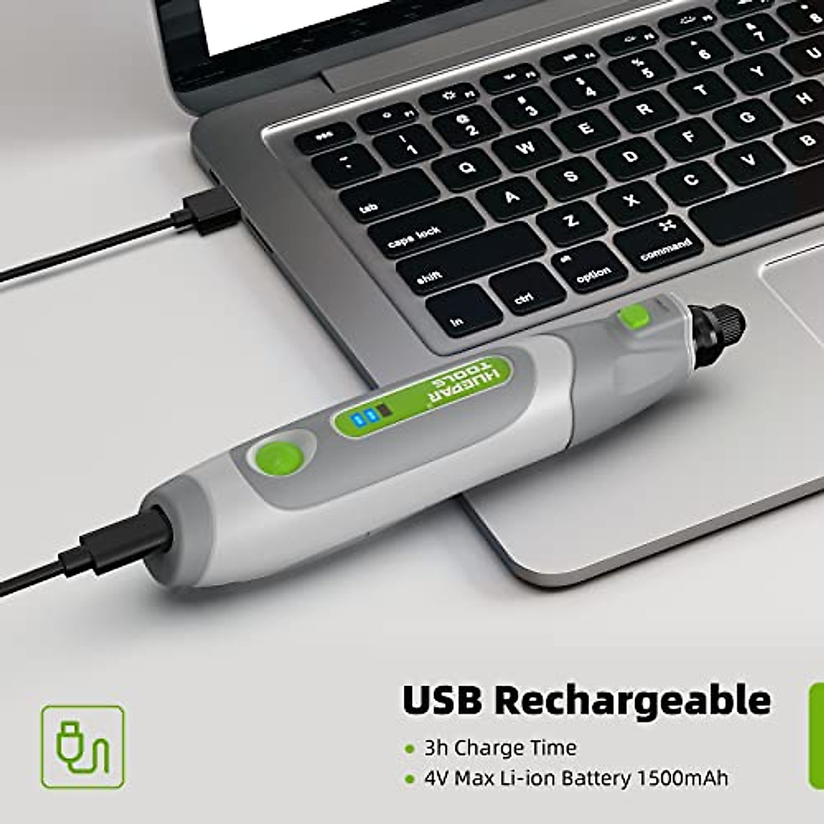 Huepar Tools Mini Cordless Rotary Tool with LED Light, 3-Speed Power Rotary Tool 5000-18000RPM with 98Pcs Accessories, 4V Rotary Tool for Sanding, Polishing, Drilling, Cleaning, DIY Crafts-RT4 PRO