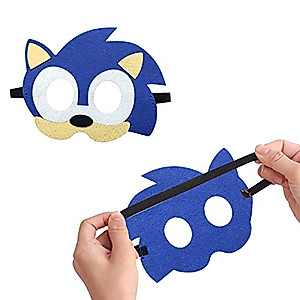 12pcs Hedgehog Blindfold, Hedgehog theme party supplies, boy and girl birthday party dress props.