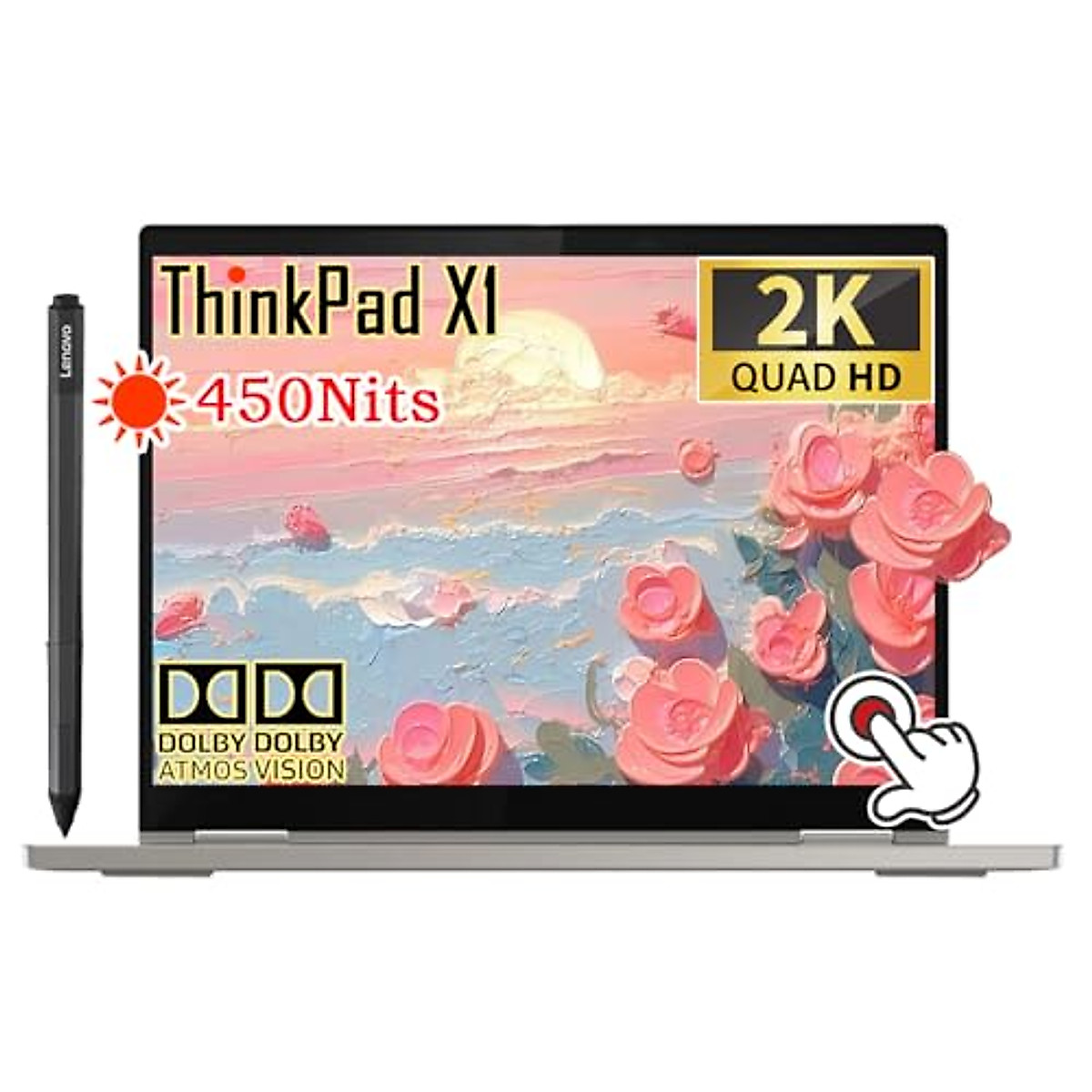 Lenovo ThinkPad X1 Yoga Gen 1 13.5" QHD 450Nits Touch 2-in-1 Laptop - Evo Core i7-1160G7-2X Thunderbolt4 - Backlit KB - Win11 Pro –W/Digital Pen & Mouse Pad (16GB RAM | 512GB SSD)