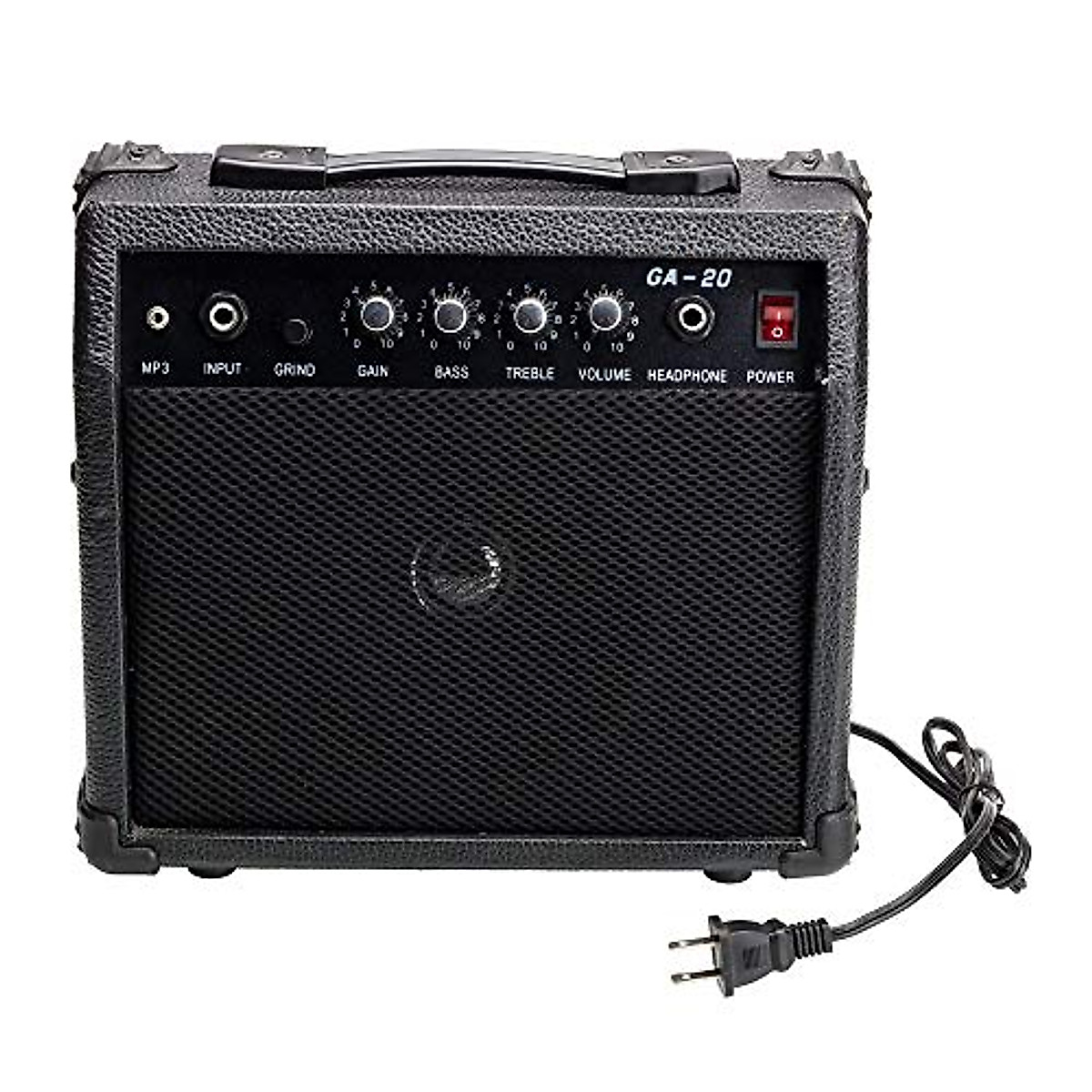 Electric Guitar 39" inch Complete Beginner Starter kit Full Size with 20w Amp,w/Strap,Bag,Guitar Amplifier,Power Wire,Plectrum,Tremolo Bar (White)