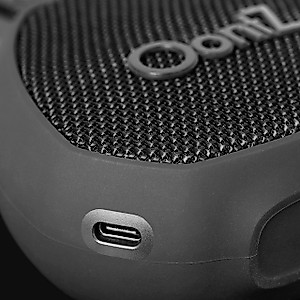 OontZ Clip Portable Wireless Bluetooth Speaker with Carabiner, 12W IPX7 Waterproof Outdoor Travel Speaker