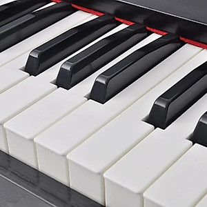 vidaXL 88-Key Digital Piano w/Pedals Black Melamine Board Keyboard Music
