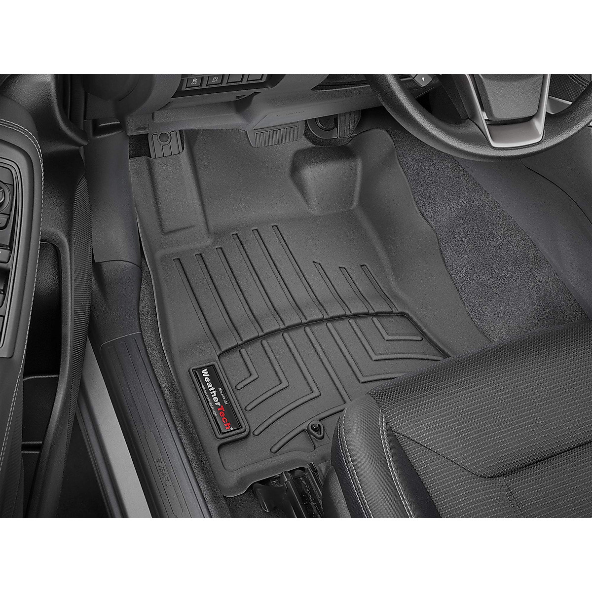 WeatherTech Custom Fit FloorLiners for Subaru Forester - 1st Row (4415001), Black