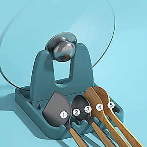 Mini Foldable Lid Rack Multifunctional Kitchen Spatula Soup Spoon Stove Countertop Shelf Pot Lid Storage Shelf