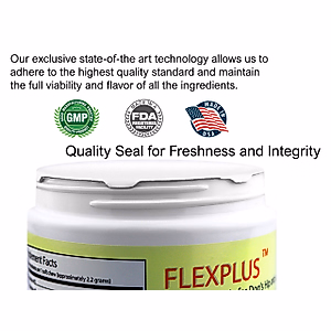 Sheild Animal Health FLEXPLUS for Dog's Hip & Joint. Relieve Pain and Inflammation from Arthritis, Joint Disease, and Muscle Damage. Pharmaceutical Grade.Clinically Proven Absorption.120 Chews. Chicken Flavor. Made in USA