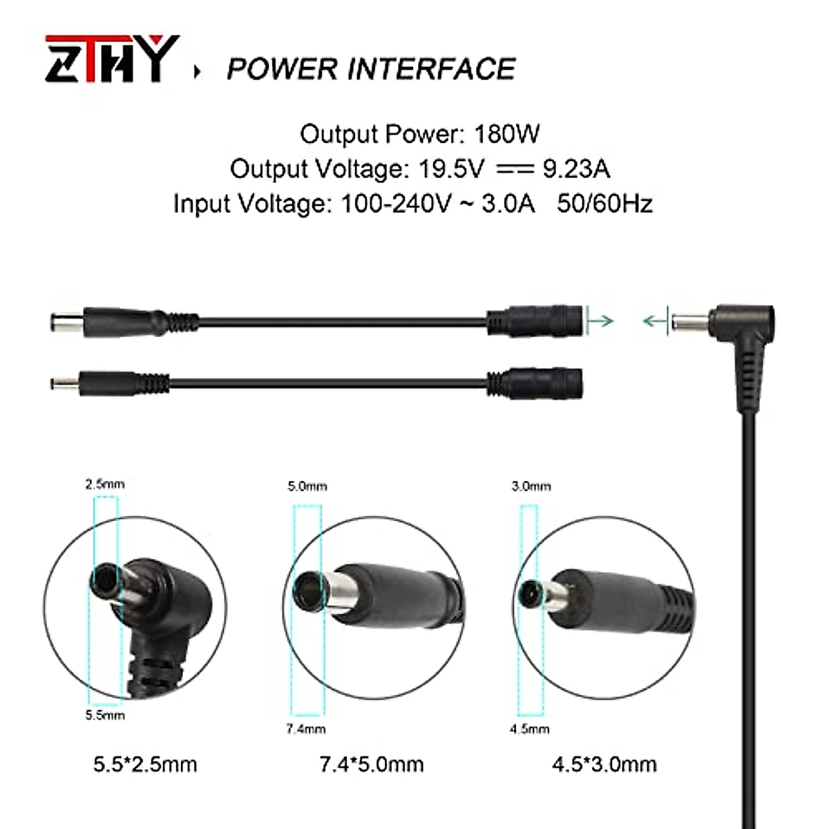 New Laptop Charger 180W 19.5V 9.23A AC Adapter Compatible with MSI GS65 GS63 GS63VR GS75 GS70 GT70 GT60 GF63 GF65 GV72 GE62 GE70 GS73 GP60 GP72 GP62 GL72 WS65 GX60 WE62 WS63 WF65 WP65 Power Supply