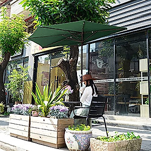 Pure Garden 327425IKV Patio Umbrella, Forest Green