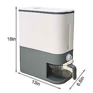 22LB Food Grain Storage Container, Waterproof Moisture-proof Rice Bucket