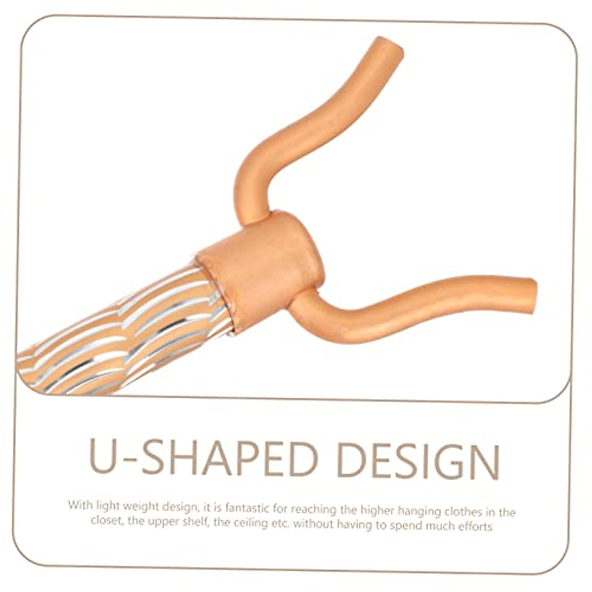 BESPORTBLE 2pcs Retractable Clothesline Outdoor Stainless Steel Toilet Paper Holder Adjustable Hitch Closet Clothes Pole Clothes Reaching Rods Reach Pole Hook Clothes Fork Rod Extender