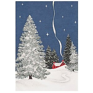 Winter Cottage Small Boxed Holiday Cards (Christmas Cards, Greeting Cards)