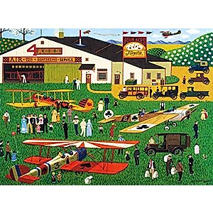 Buffalo Games - Charles Wysocki - Four Aces Flying School - 1000 Piece Jigsaw Puzzle