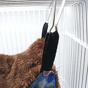ChezAbbey Small Pet Cage Hammock Bunk Bed Warm Hammock Guinea Pig Cage Accessories Bedding Hanging Bed for Parrot Sugar Glider Ferret Squirrel Hamster Rat