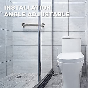 2 Pack 12 Inch Grab Bars for Bathroom, LONVICHTT Anti Slip Bathroom Handicap Grab Bars for Showers Stainless Steel Shower Handle, Bathroom Safety Bars, Senior Assist Bath Handle