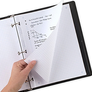 Five Star Loose Leaf Paper, 3 Hole Punched, Reinforced Filler Paper, Graph Ruled Paper, 11" x 8-1/2", 100 Sheets/Pack (17012),White