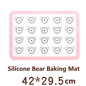 Silicone Baking Mat Eclair Baking Mat Leak Proof silicone baking mat - 4 Sheets Reusable Food Baking Mat for Non-Stick Bakeware Mats Oven Liner for Making Macaron, Pizza, Cookie, Pastry, Bread