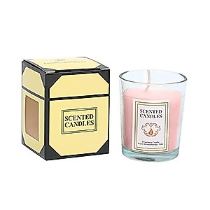ihtha Candle Sicilian Lemon Scented Classic 22oz Large Jar Single Wick Candle Burns Over 110 Hours 4 Inch Pillar (C, One Size)