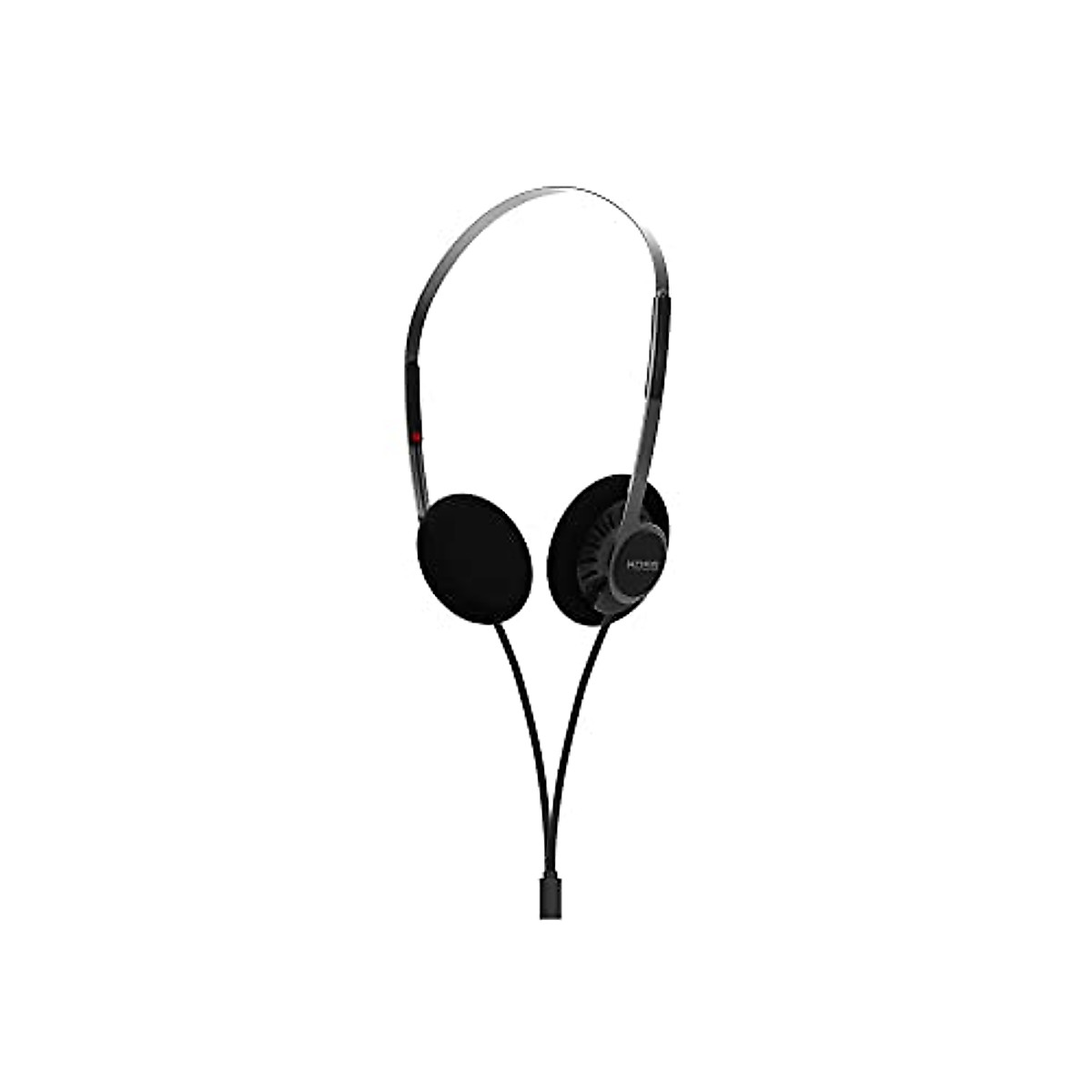 Koss KPH40 Utility On-Ear Headphones, Detachable Interchangeable Cord System, Retro Style, Ultra Lightweight Design (Stealth Black)