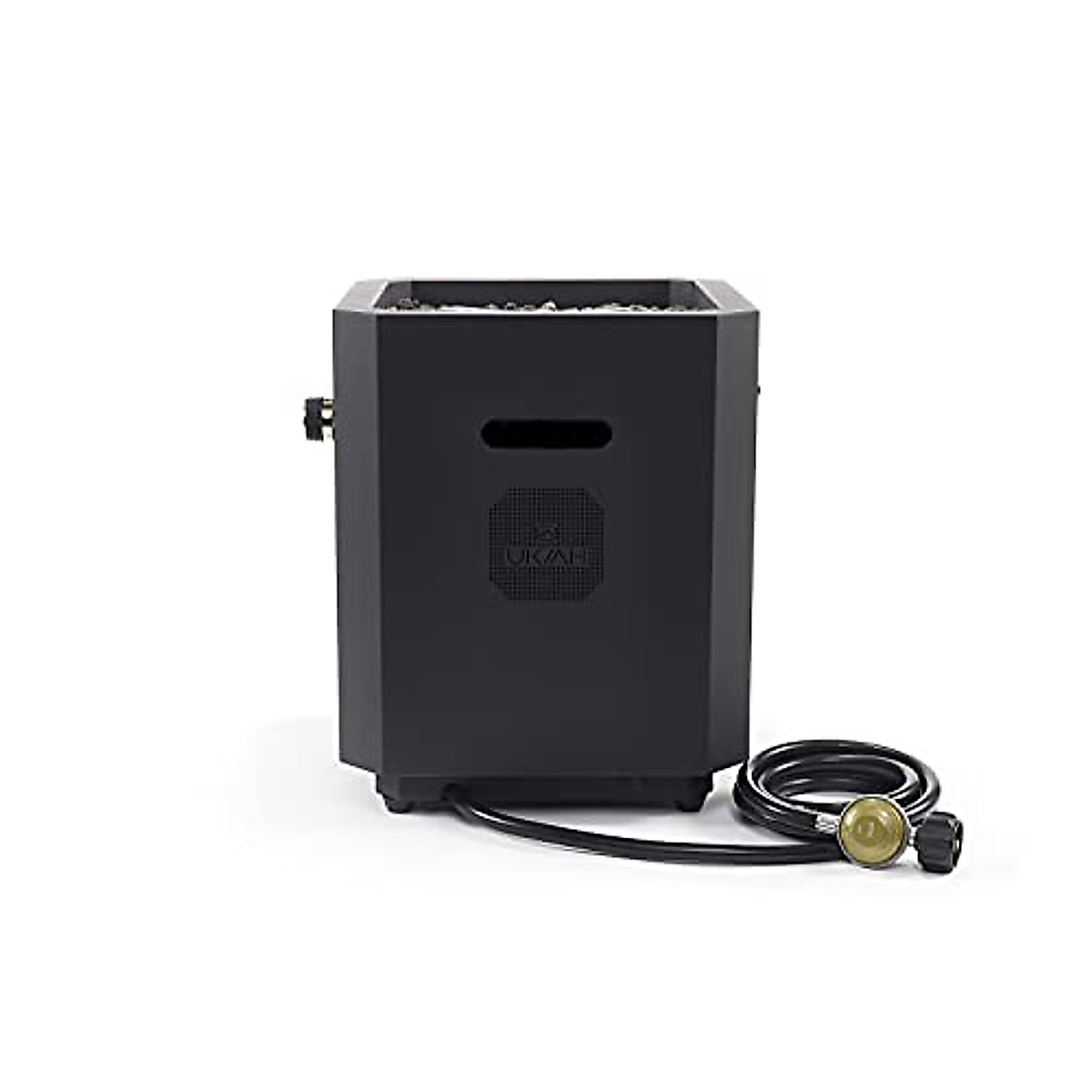 UKIAH The Note Plus - Deluxe Portable Gas Fire Pit with Patented 2.0 Beat to Music Sound System, Black (TK-1053-NP)