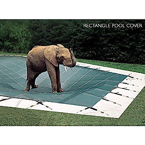 Loop Loc Swimming Pool Cover. Safety Pool Cover for Pool Size: 16 x 32 Shape: Rectangle .Super Dense II MESH BLUE. ITEM ID 816