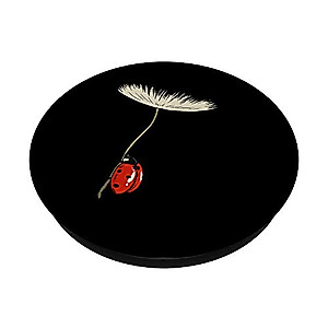 Dandelion Seeds with Ladybug Gift for yellow Flowers Friends PopSockets Swappable PopGrip