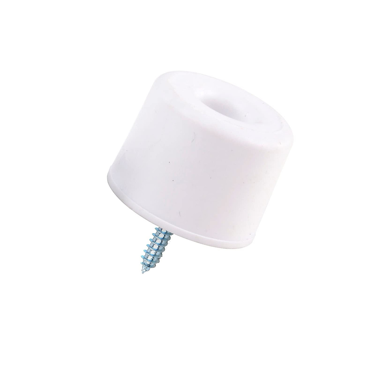 FASTENER TREE 3 Pack Door Stoppers Wall Protector, White Rubber Floor Mount Door Stop for Home, Office, School 1.5"