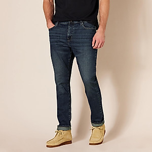 Amazon Essentials Men's Skinny-Fit Stretch Jean, Dark Wash, 36W x 30L