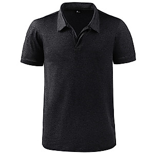 SWISSWELL Men's Tactical Polo Shirt Short Sleeve Army Combat Polo Shirts Military T-Shirt Fast Dry Summer Outdoor