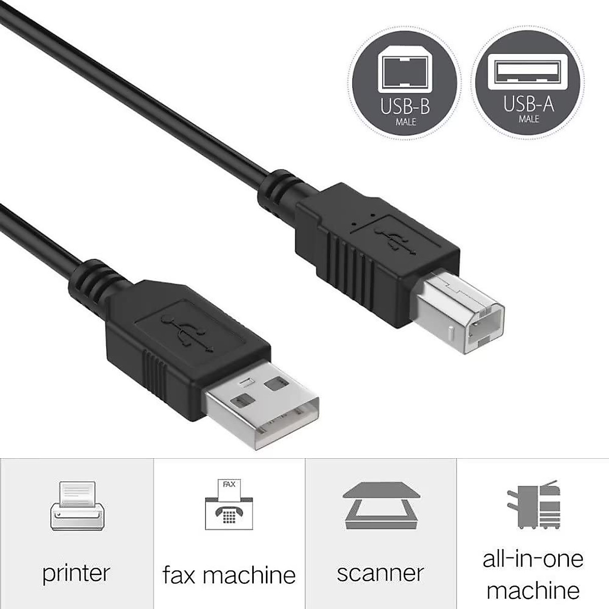 USB Cable Cord for FOCUSRITE Scarlett Solo 18i8 2i4 2i2 6i6 MK2 Audio Interface 6FT