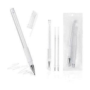 TEONEI Eyebrow microblading Marker Pen,Skin Marker Pen,Eyebrow Permanent Makeup Position Mapping Mark Tools (White)