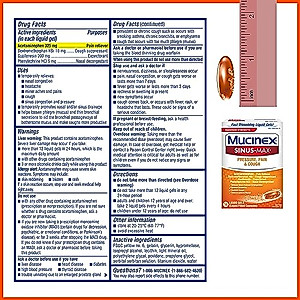 Mucinex Sinus-Max Max Strength Pressure, Pain & Cough Liquid Gels 16 ea